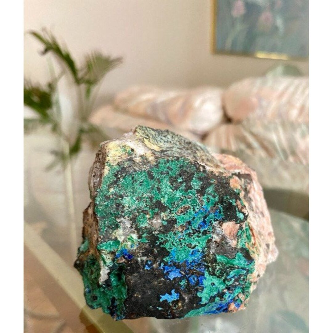 Azurmalachite Raw Specimen From Namibia 3.6" X 3" #72 - Etsy
