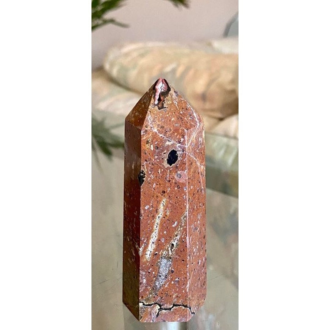Red Fox Volcanic Jasper Tower 1.4" X 3.9" #M177 Sale - Etsy
