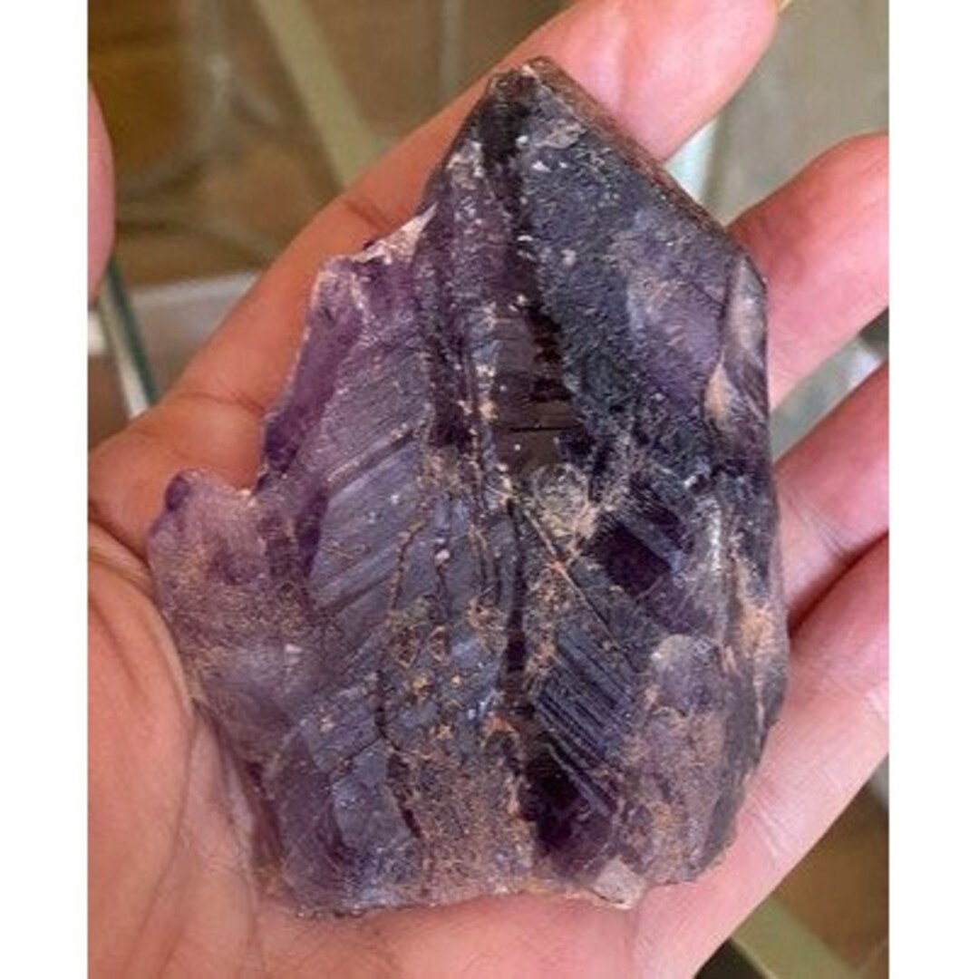 Red Cap Amethyst Specimen With Stand (3" X 2.3") - Etsy