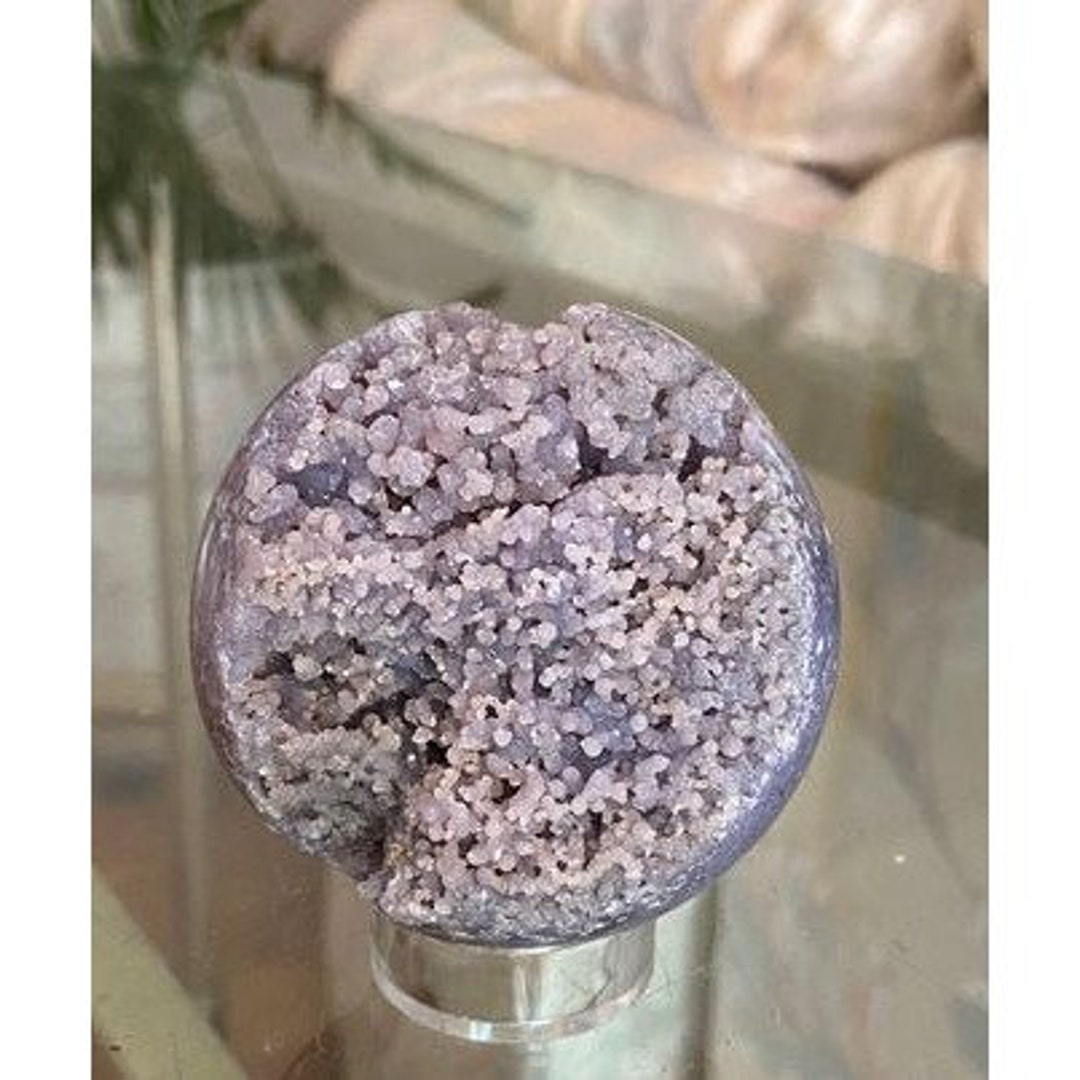Grape Agate Sphere W/stand From Indonesia 66mm #13 - Etsy