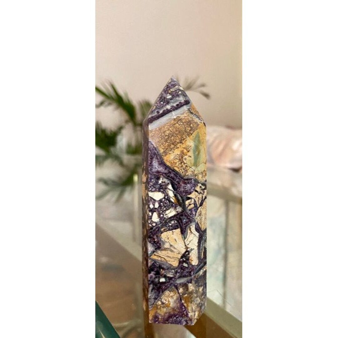 Brecciated Fluorite Root Tower 1.2" X 4.5" #28 - Etsy