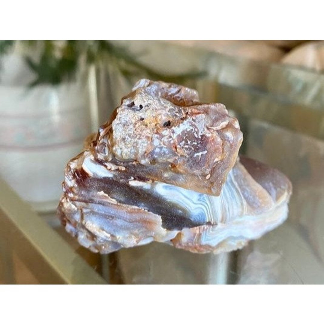 Rare Gobi Agate Raw Specimen From Mongolia 4" X 3.5" #110 (actual Item ...