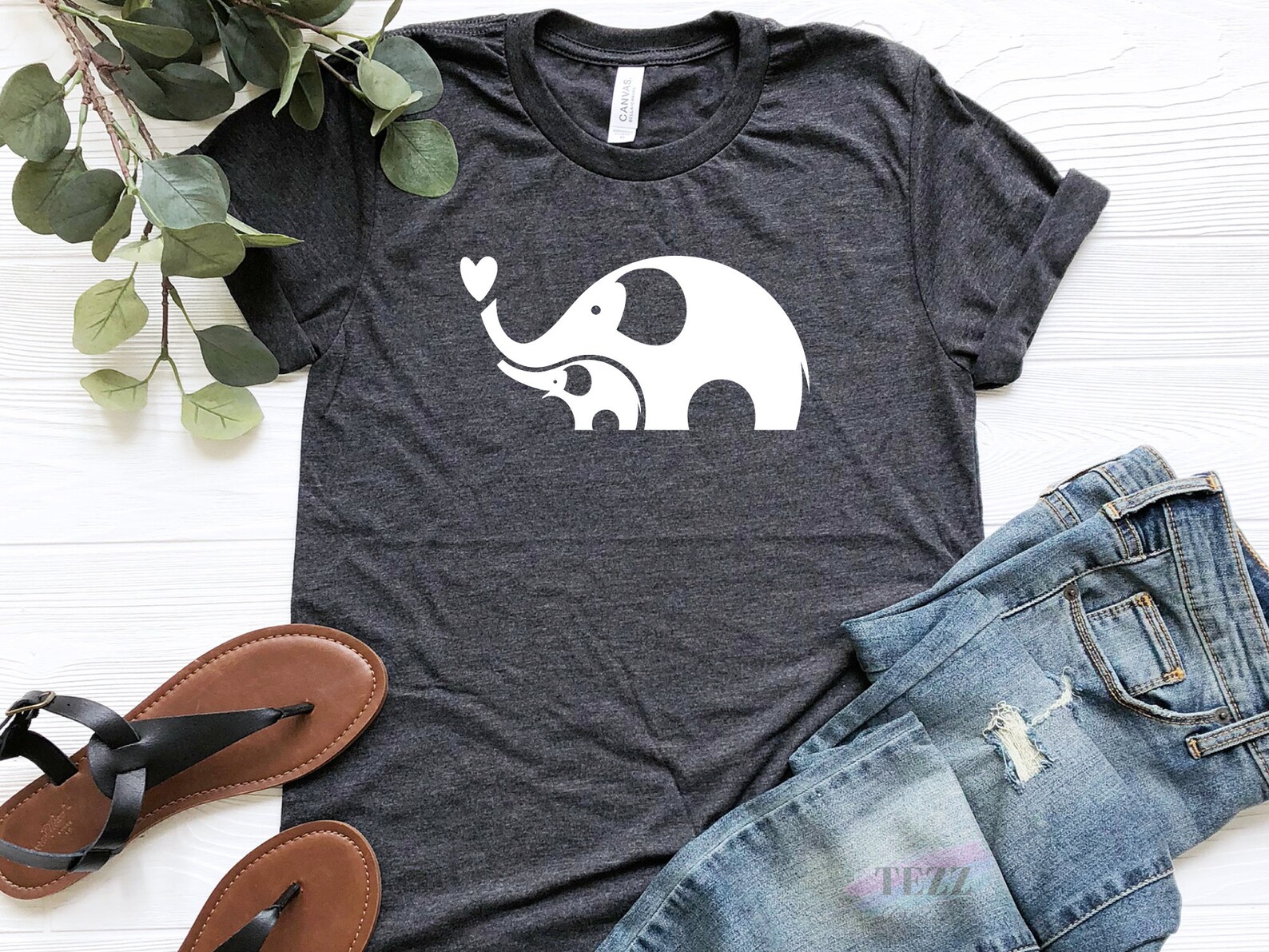 Elephant Shirt, Mama and Baby Elephant Shirt, Elephant for Mom ...