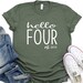 Hello Four Shirt, 4th Birthday Shirt, Fourth Birthday Shirt, Est 2019 ...