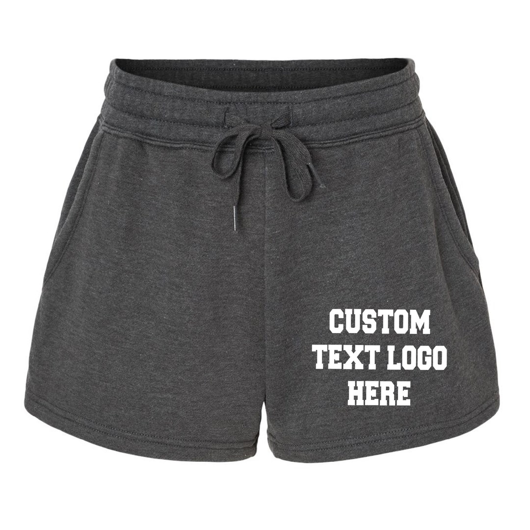Stylish Custom Text Women's Fleece Shorts - Personalize Your Comfort ...