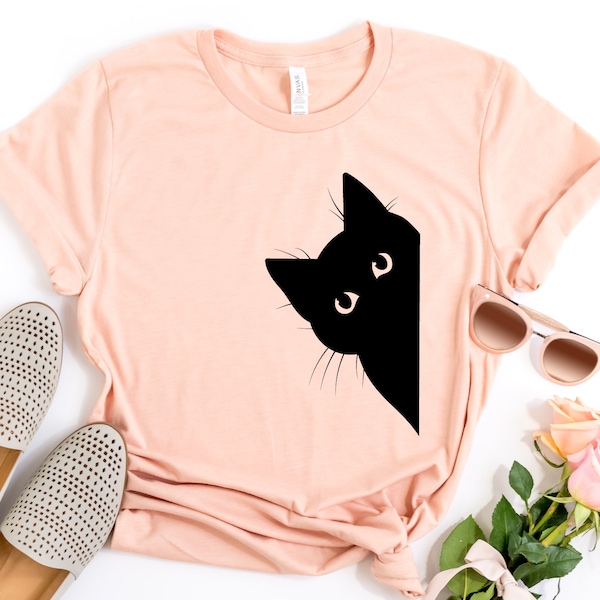 Black Cat Shirt - Etsy