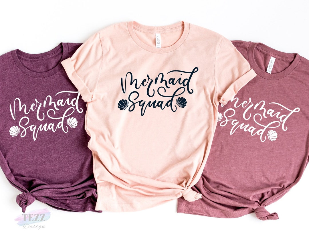 Mermaid Squad Shirt, Mermaid Birthday Shirt, Mermaid Party, Mermaid ...