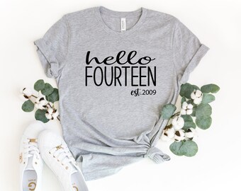 14th Birthday Shirt - Etsy