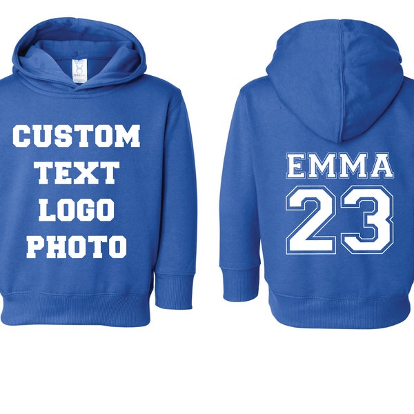 Blue Logo Hoodie - Etsy