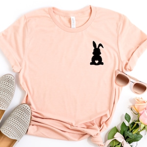 Rabbit Shirt, Rabbit Lover, Pocket Rabbit Tee, Rabbit Shirt, Animal ...