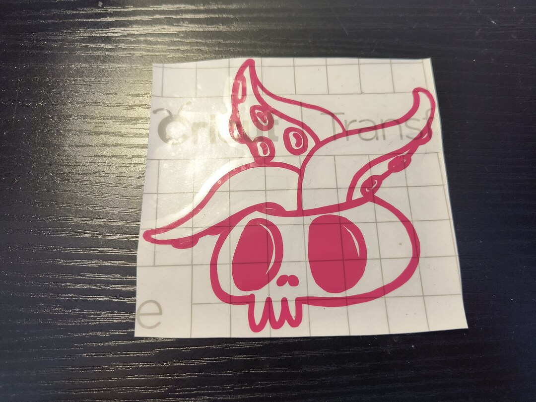Bright Pink Cute Cartoon Skull With Tentacles Vinyl Sticker - Etsy