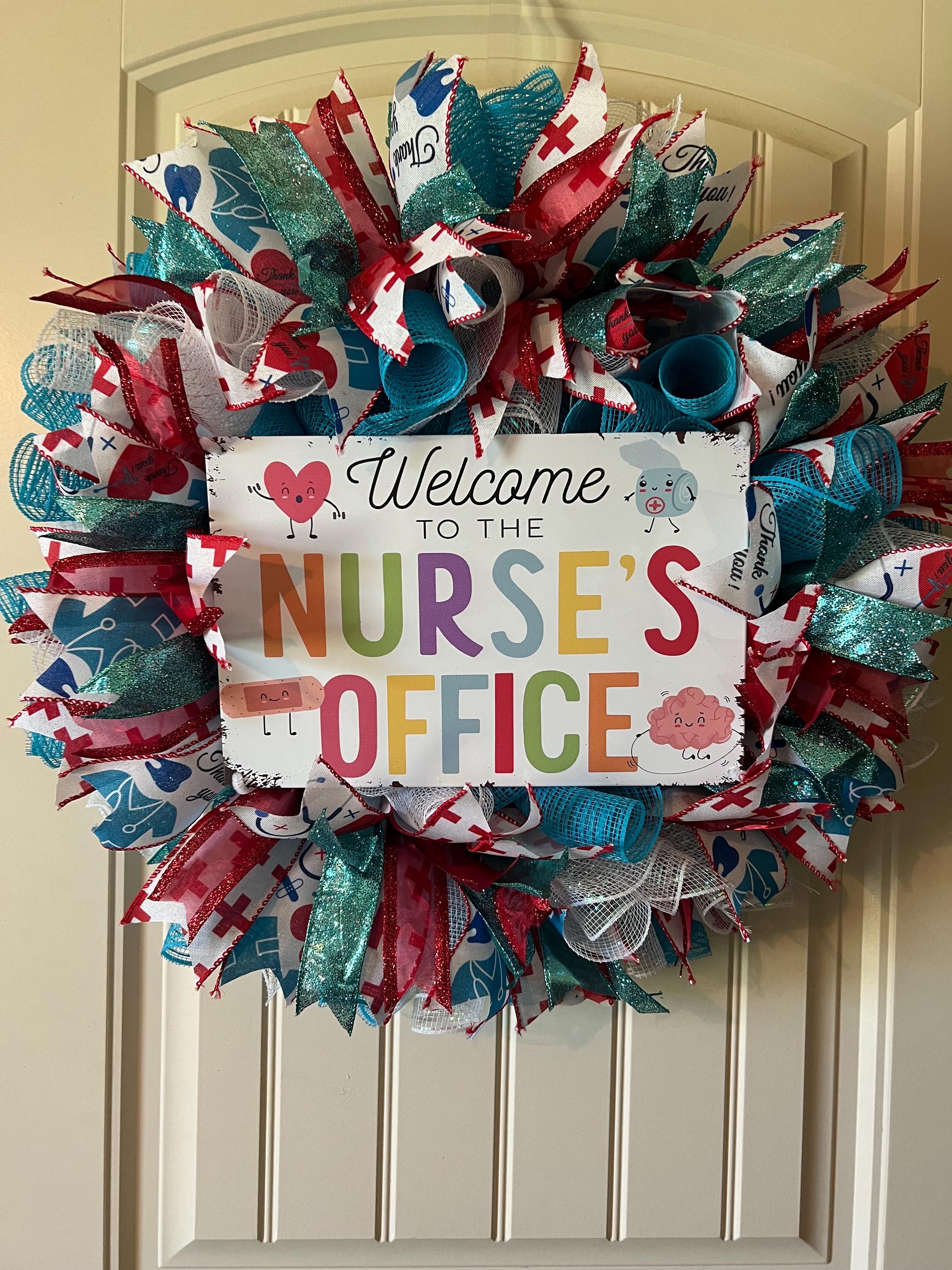 Nurse Deco Mesh Wreath - Etsy