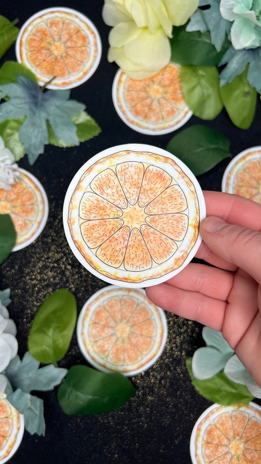 Orange Sticker | Fruit Sticker | Summer Sticker | Citrus Sticker ...
