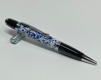 Shimmering Gatsby Twist Pen in Chrome - Etsy