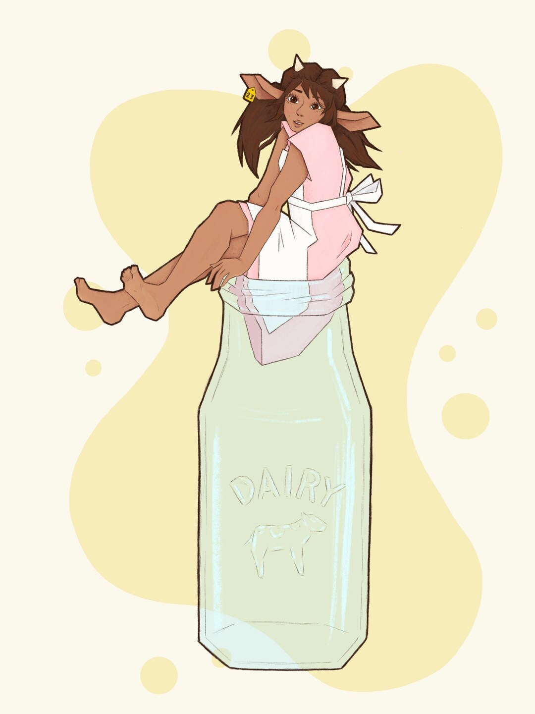 Milly Moo 2"x3" Sticker - Etsy