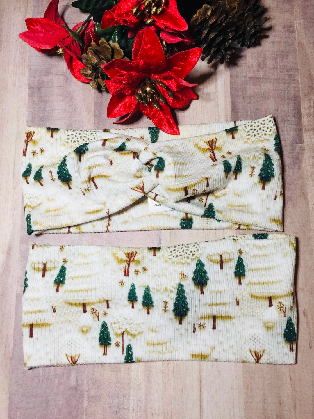 Christmas Headband, Vintage Santa Headband. Leopard Christmas Headband ...