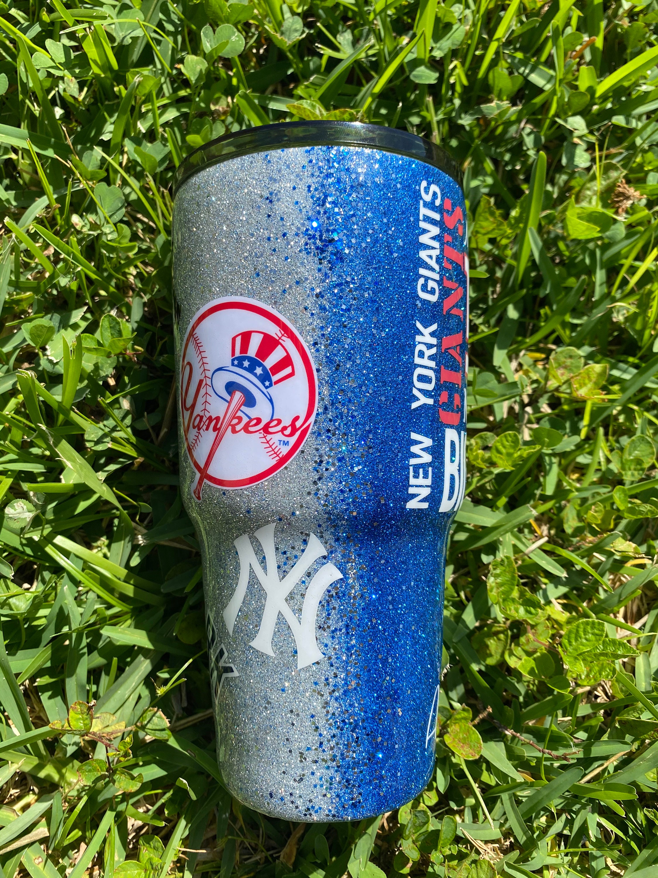 YANKEES CUP, Personalized Yankees Cup, Custom Glitter Name Cup, Gift ...