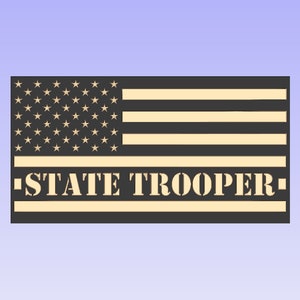 SVG File State Trooper Flag SVG File. Check Out Our 50 Flag SVG Bundle ...
