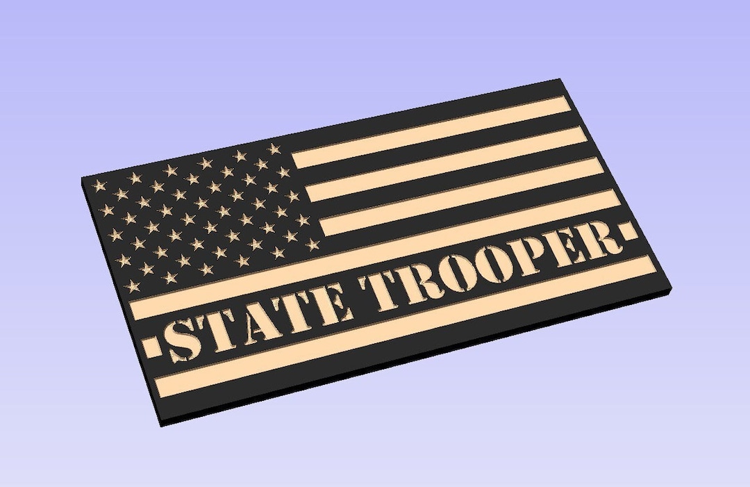 SVG File State Trooper Flag SVG File. Check Out Our 50 Flag SVG Bundle ...