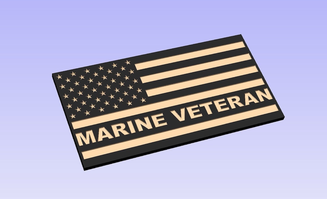SVG Marine Veteran Flag SVG File. Check Out Our 50 Flag SVG Bundle for ...
