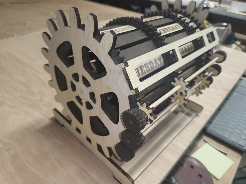 Laser Cut File SVG and Lightburn File Included Rolling Gear - Etsy