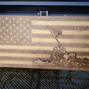 Lightburn Iwo Jima Flag File for Laser Engravers Marine Flag Lightburn ...