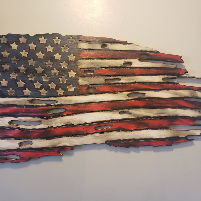 Tattered Flag Dxf - Etsy