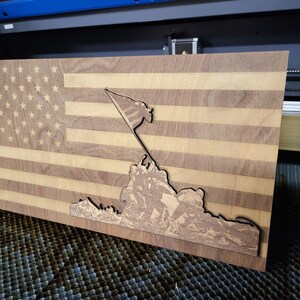 Lightburn Iwo Jima Flag File for Laser Engravers Marine Flag Lightburn ...