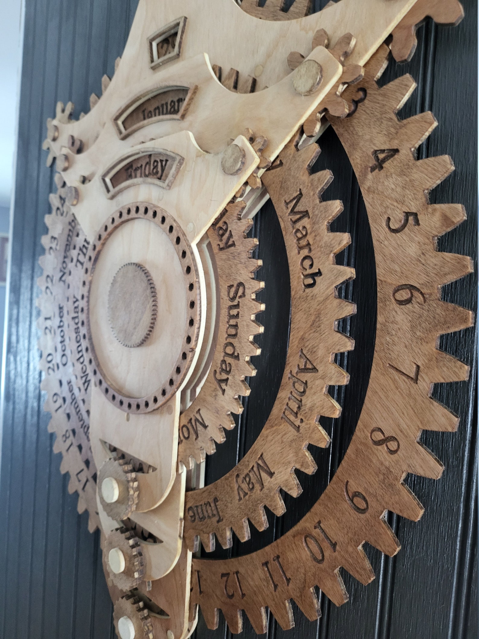 SVG Gear Driven Perpetual Calendar SVG Cut File | Etsy