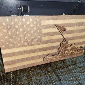 Lightburn Iwo Jima Flag File for Laser Engravers Marine Flag Lightburn ...