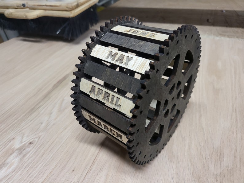 Laser Cut File SVG and Lightburn File Included Rolling Gear - Etsy