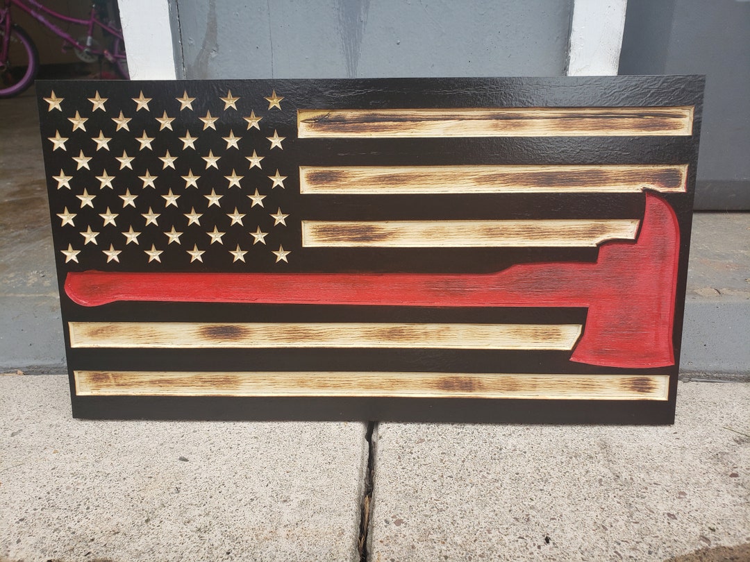 SVG Thin Red Line Fire Fighter Flag Svg File. Check Out Our 50 Flag SVG ...