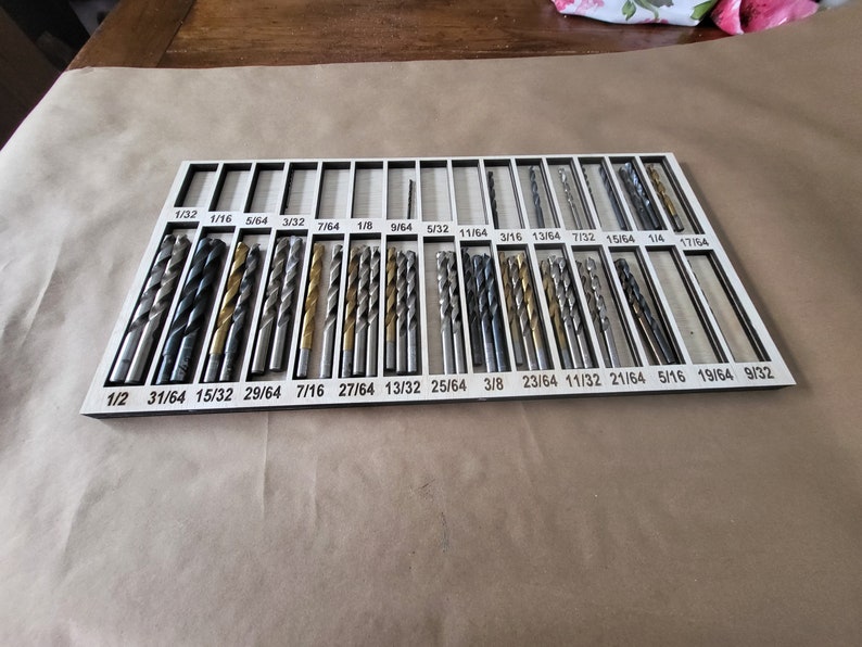 Laser Cut File Svg/lightburn File Stacked Drill Bit Organizer - Etsy
