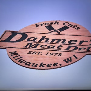 SVG Dahmer's Meat Deli Sign SVG File for Your CNC or Laser Engraving ...