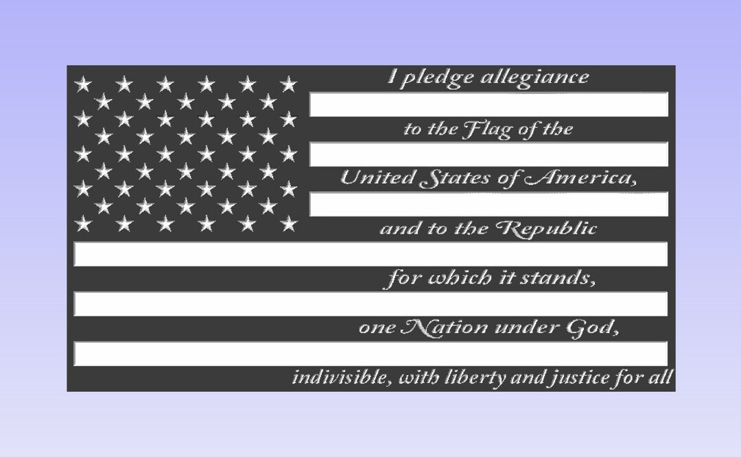 SVG Pledge of Allegiance Flag SVG File. Check Out Our 50 Flag SVG ...