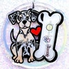 Smooth Chocolate Merle Dachshund Dog Sticker, Doxie Dog Vinyl Decal ...