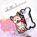 Smooth Chocolate Merle Dachshund Dog Sticker, Doxie Dog Vinyl Decal ...
