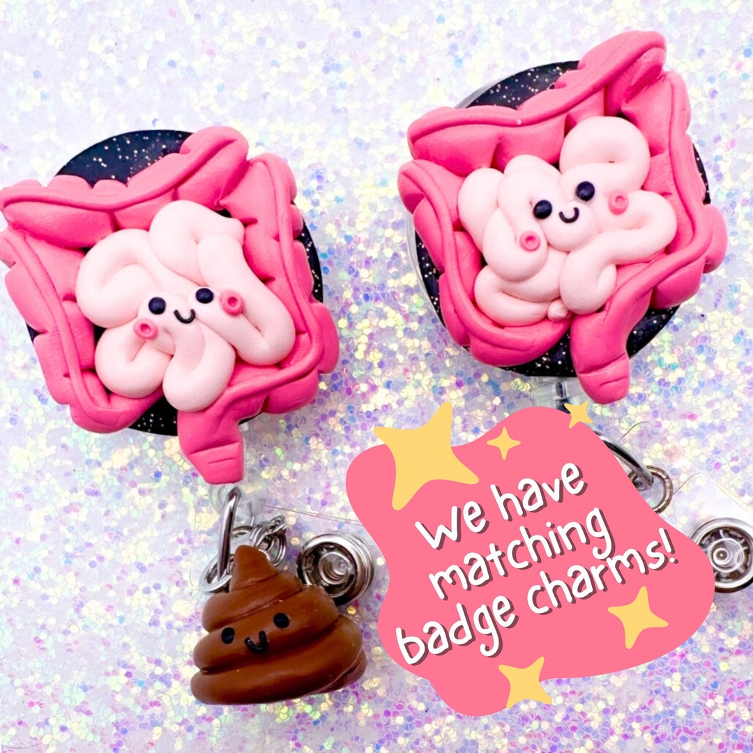 Gastroenterology Colon Badge Reel, Colorectal Surgery Badge, Intestines ...