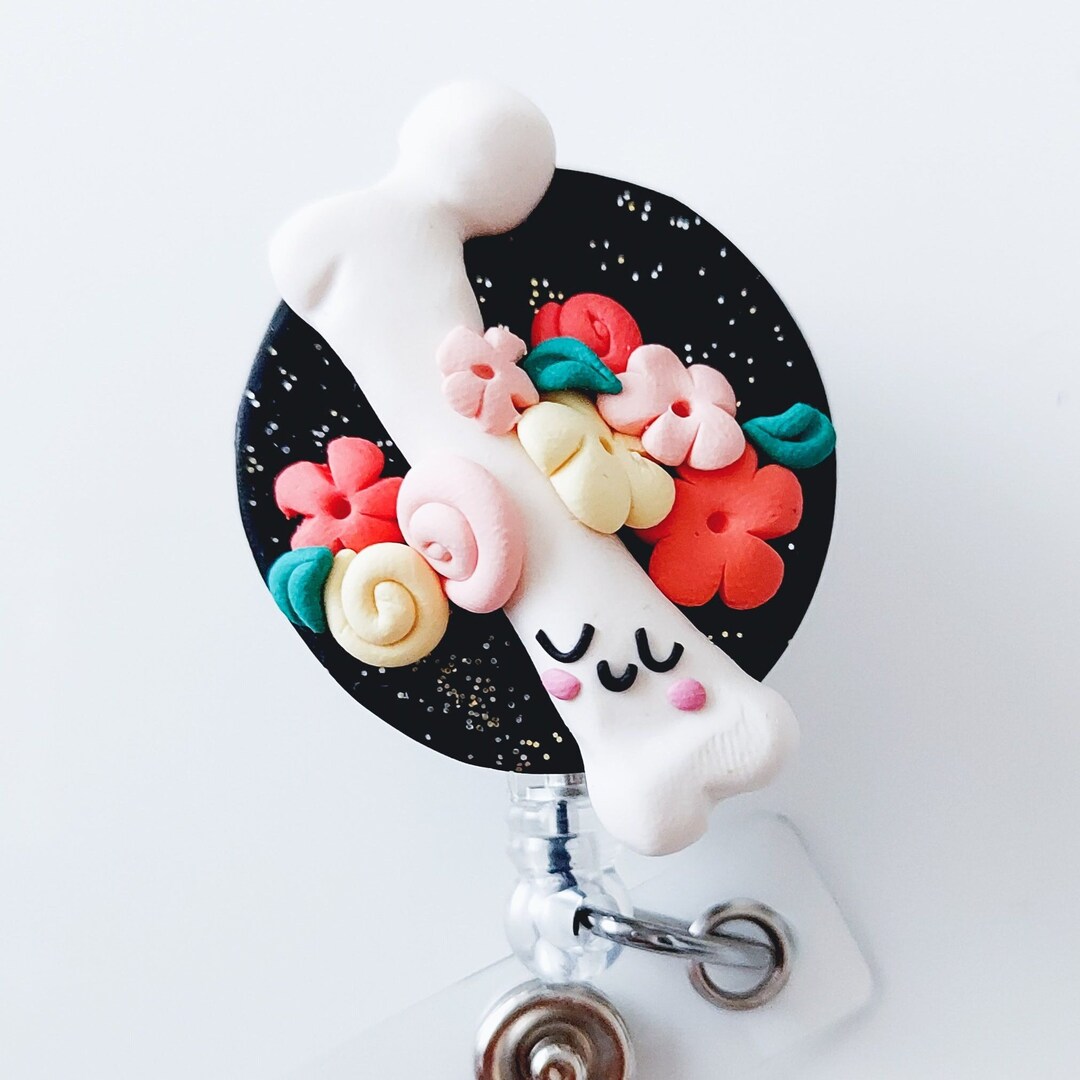 Orthopedics Badge Reel, Bone Badge Reel, Ortho Surgeon ID Holder ...