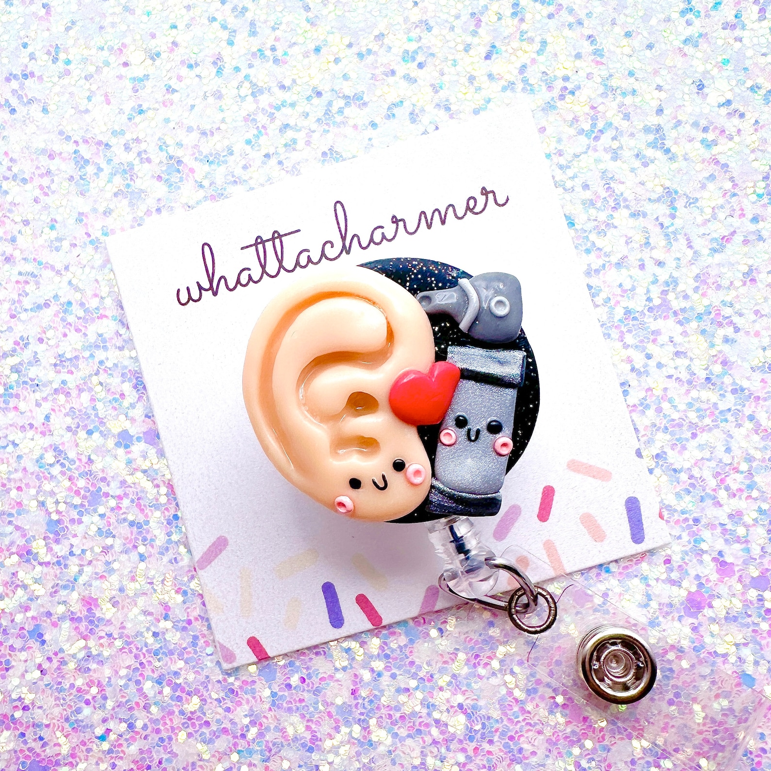 Audiology Badge Reel, Audiologist ID Holder, Audiology Christmas Gift ...