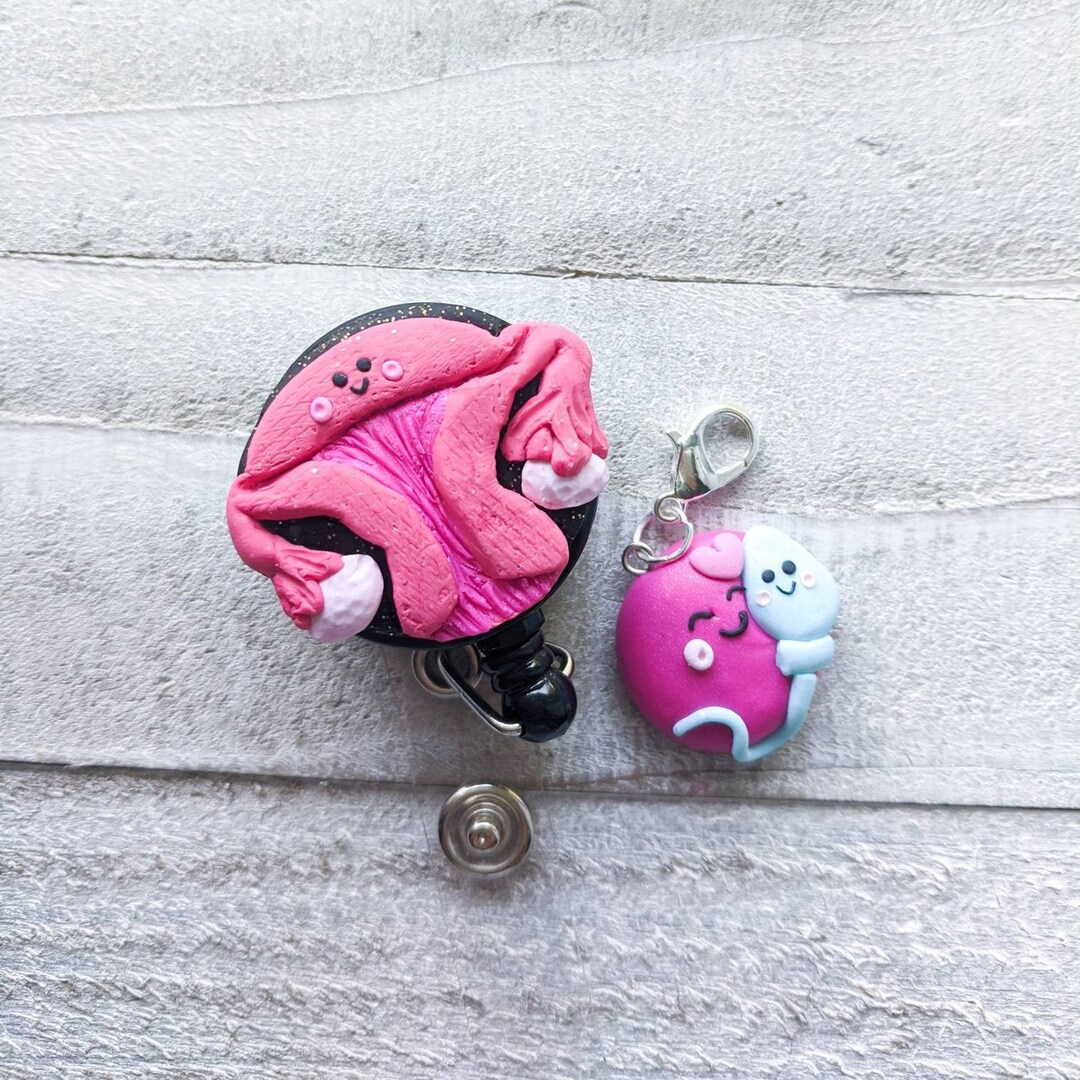 OBGYN Badge Reel, OBGYN Gift, Uterus Badge, Fertility Badge, Labor and ...