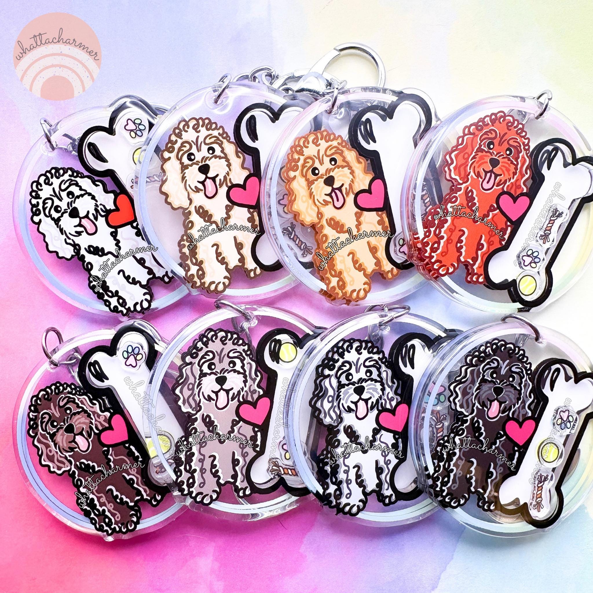 White Poodle Sticker, White Standard Poodle Vinyl Decal, Cute Dog ...