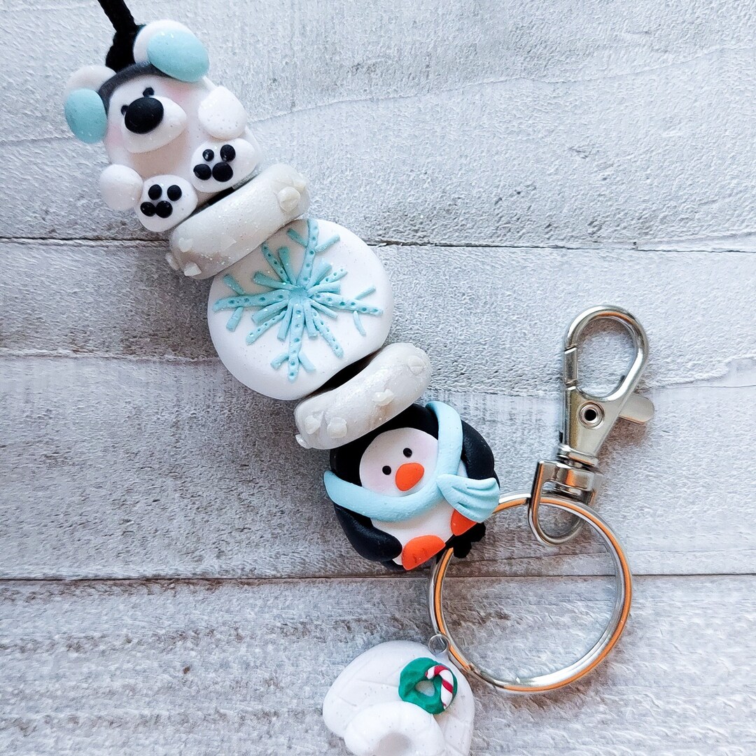 Winter Lanyard, Teacher Christmas Gift, Holiday Badge Holder, Co ...