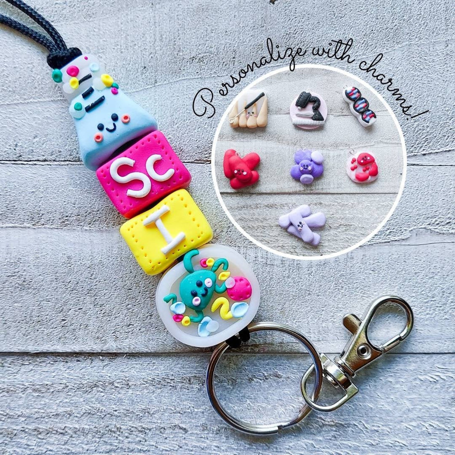 Science Lanyard Science Teacher Lanyard Scientist Lanyard - Etsy