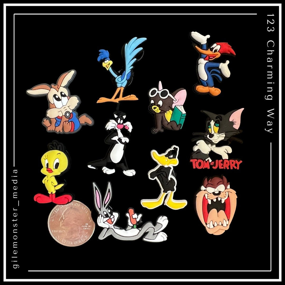 Shoe Charms for Crocs LOONEY TOONS Bugs Bunny Road Runner - Etsy