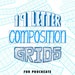 19 Procreate Composition Letter Grid Templates, Brushes for Procreate ...