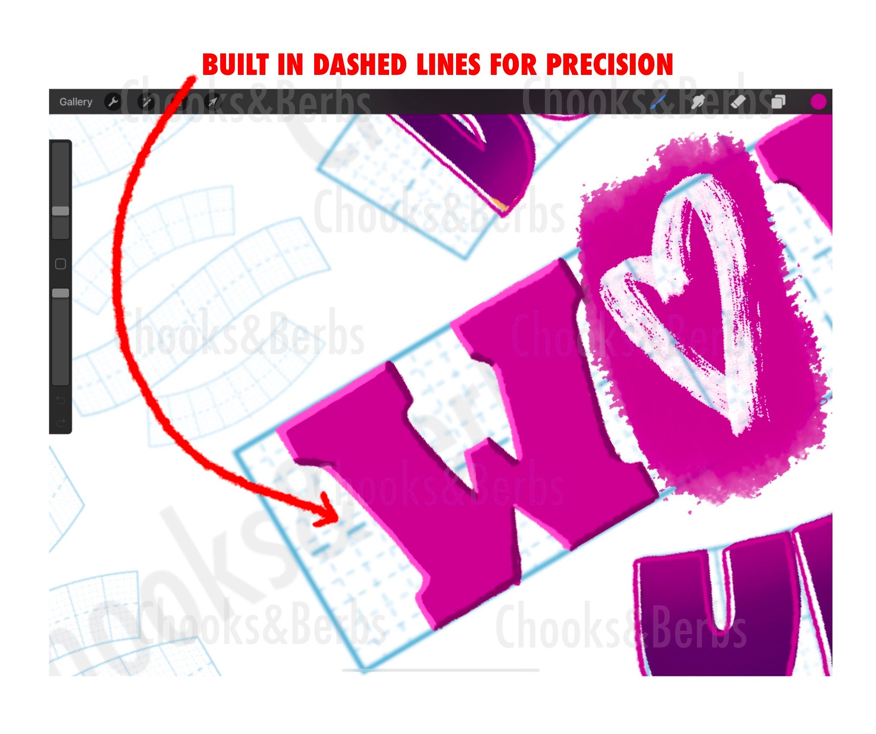 19 Procreate Composition Letter Grid Templates, Brushes for Procreate ...