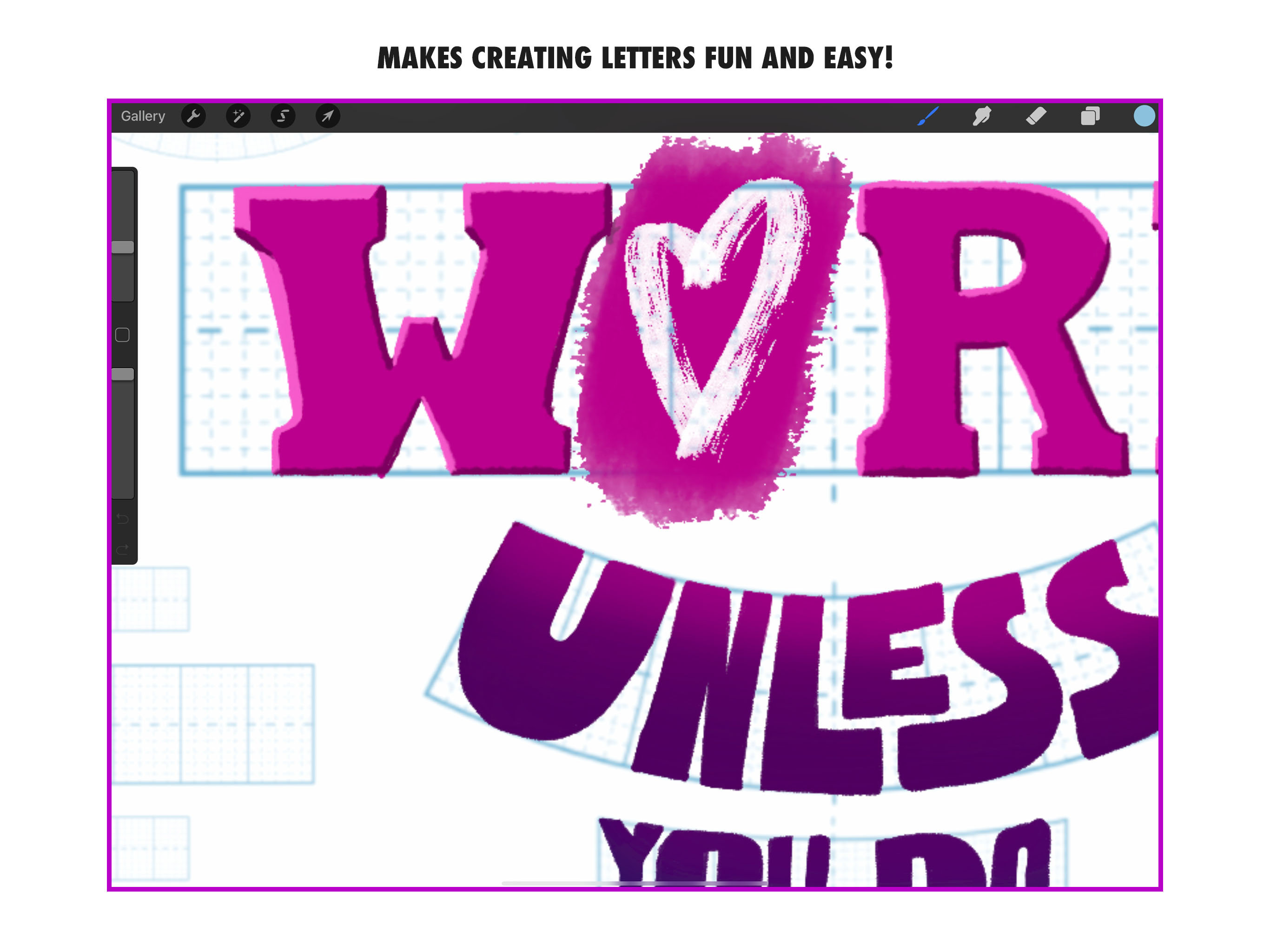 19 Procreate Composition Letter Grid Templates, Brushes for Procreate ...