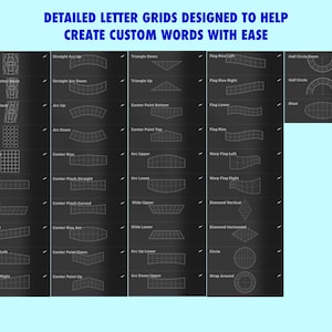43 Procreate Letter Grid Templates, Grid Brushes, Lettering Guide ...