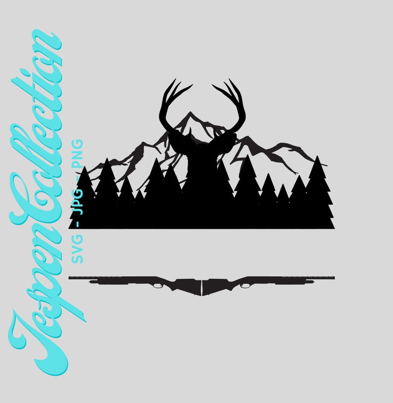 Deer Hunting Frame SVG PNG JPG - Etsy